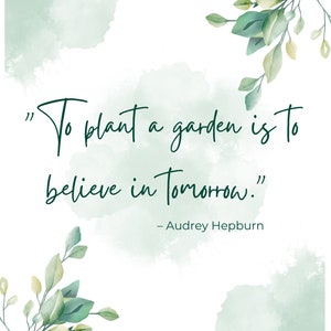 Plants, Quotes, Printable, Download, Decor, Wall, Home, Inspiration ...