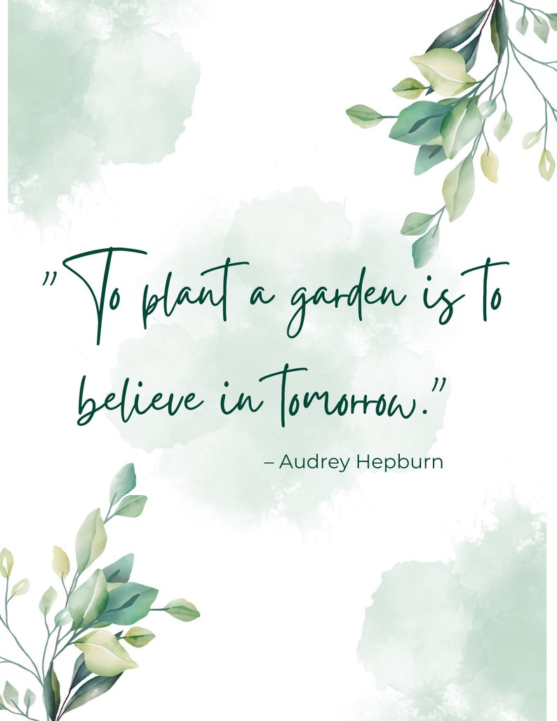 Plants, Quotes, Printable, Download, Decor, Wall, Home, Inspiration ...