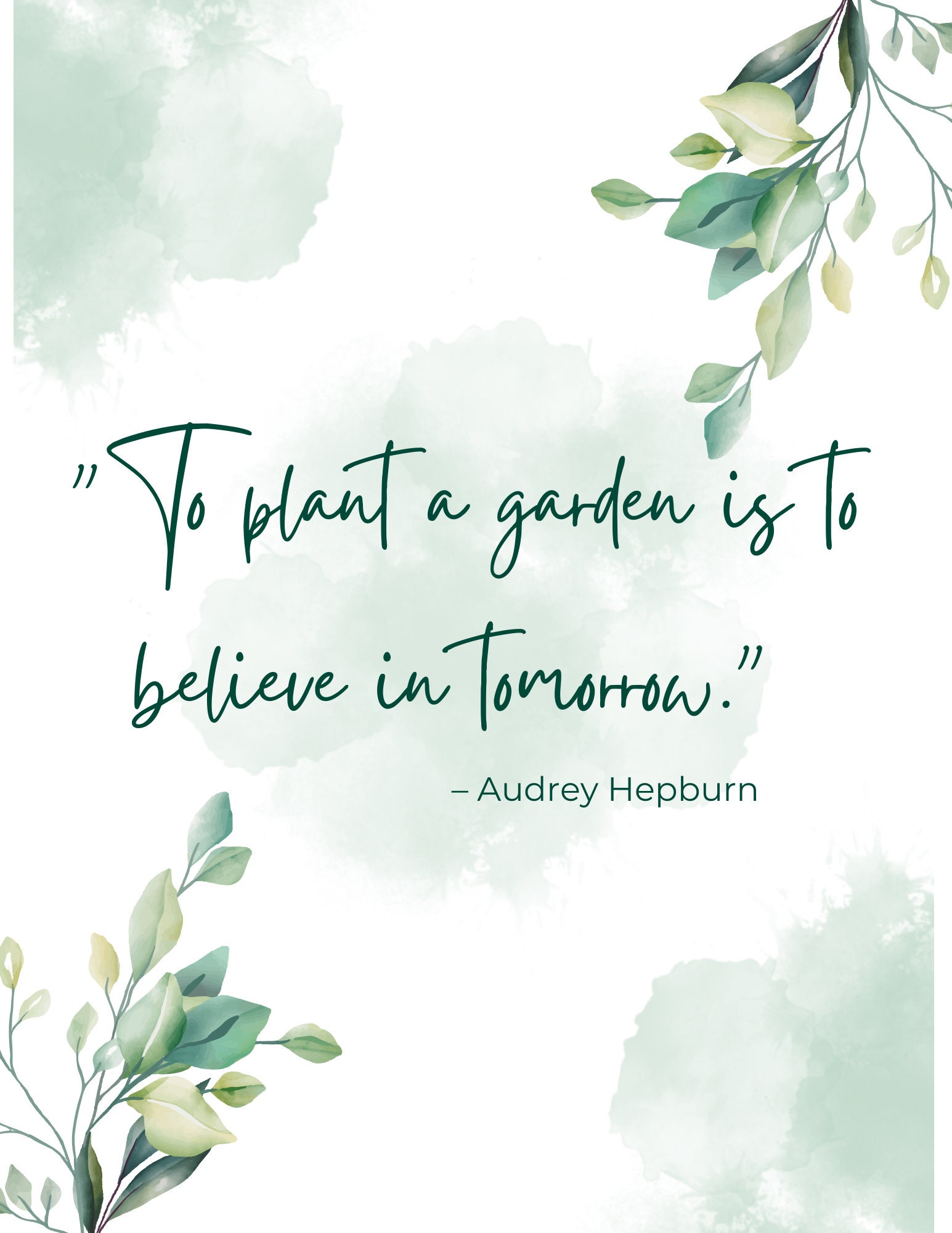 Plants, Quotes, Printable, Download, Decor, Wall, Home, Inspiration ...