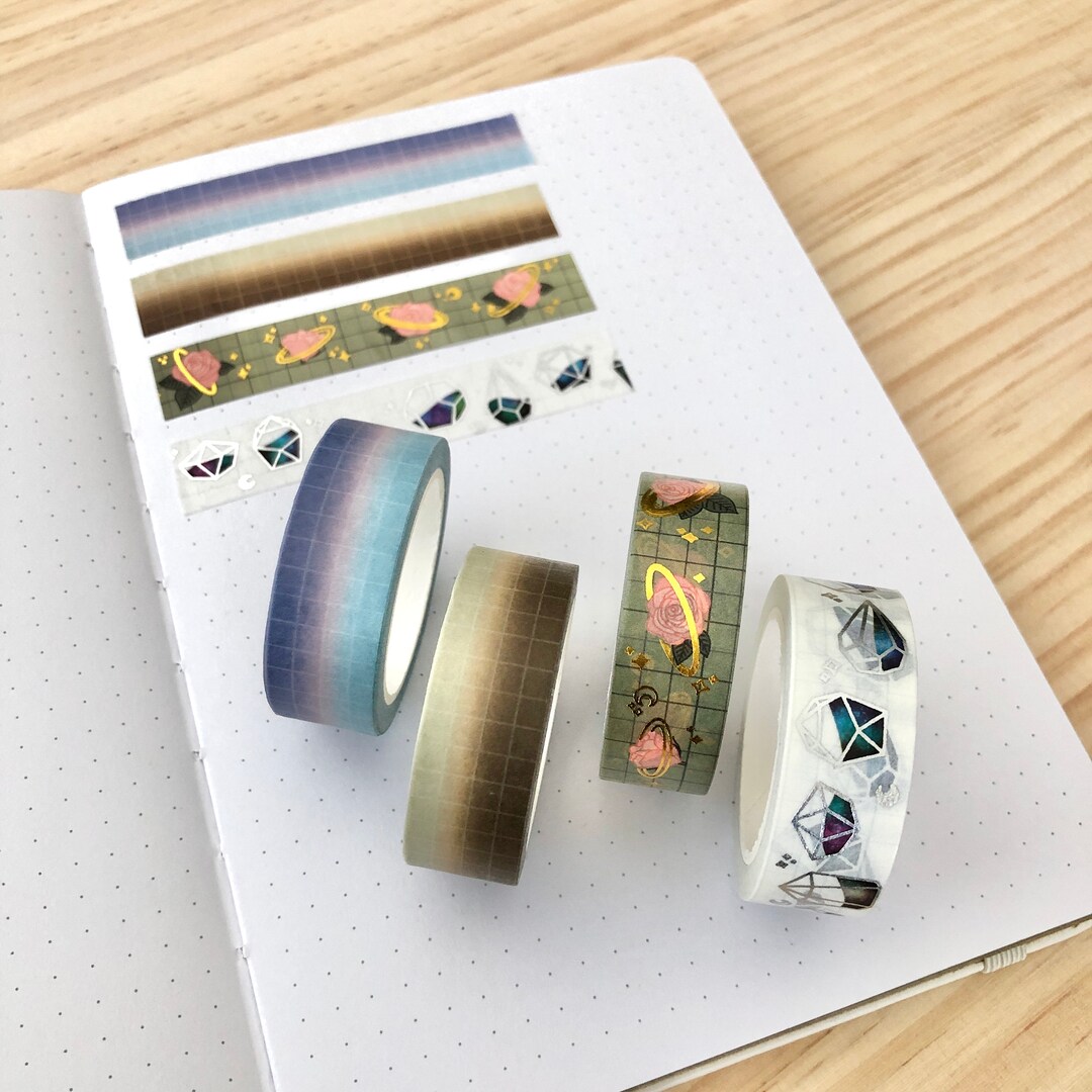 Washi Tape four Designs Bullet Journal, Planner, Stationery, Penpals ...