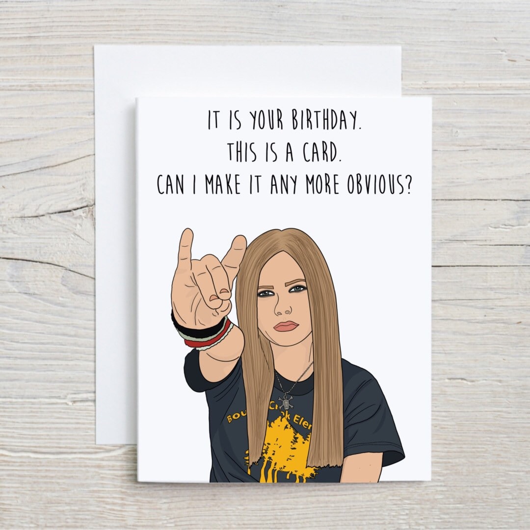 Sk8er Boi Birthday Card | Funny Y2K Pop Culture Card | Meme Greeting ...