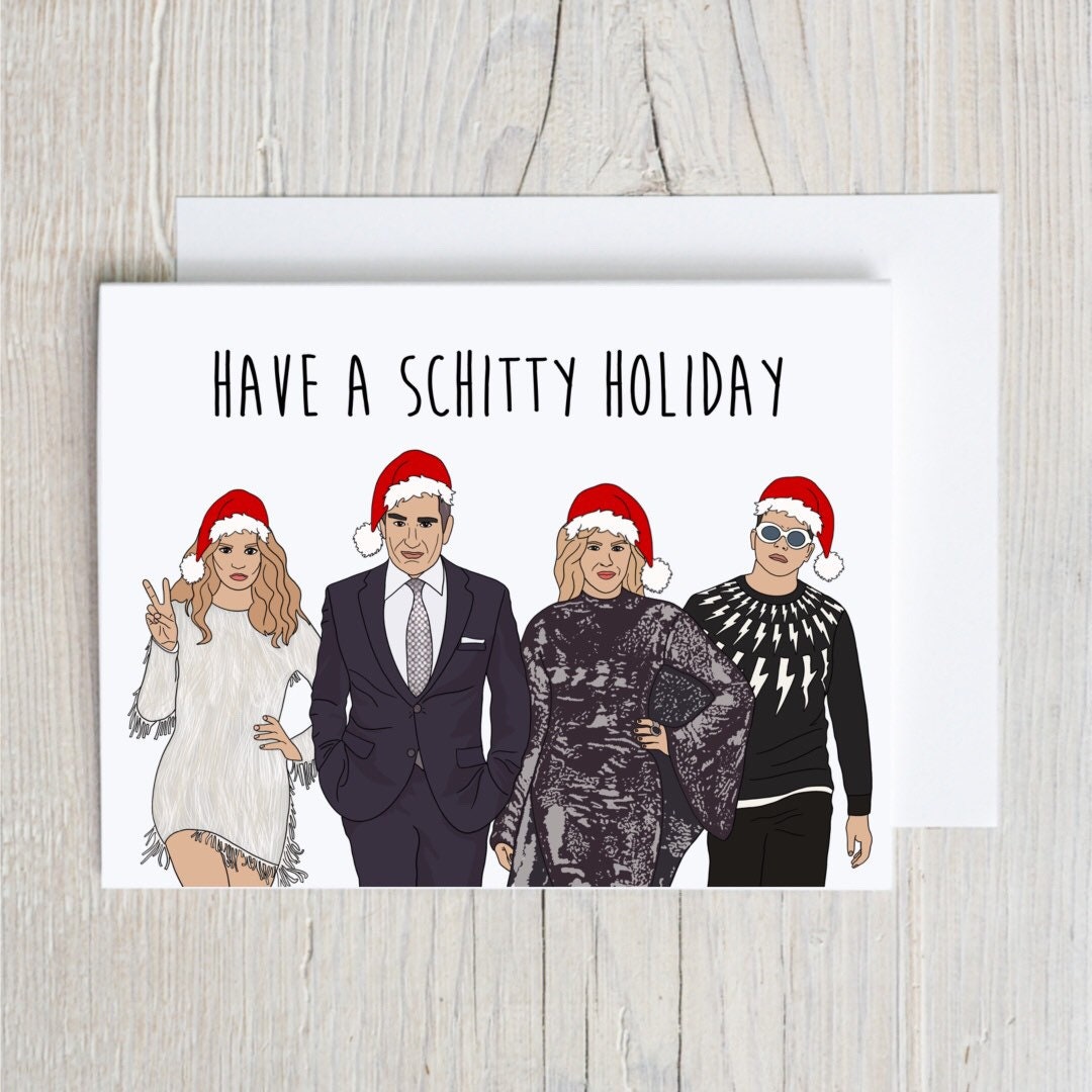 Schitty Holiday Card | Funny Christmas Card | 2000's - Etsy