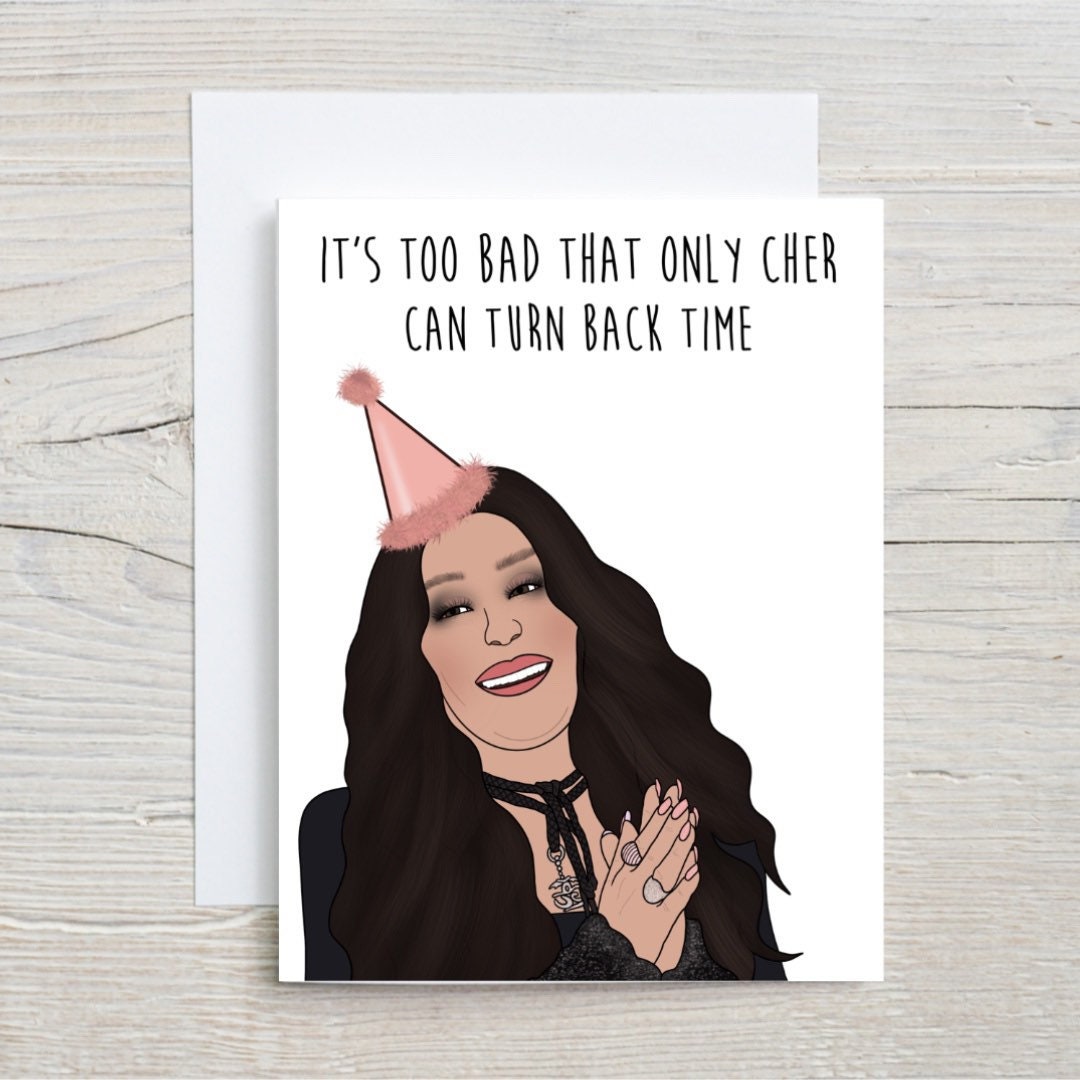 A Very Cher Bday Card - Etsy