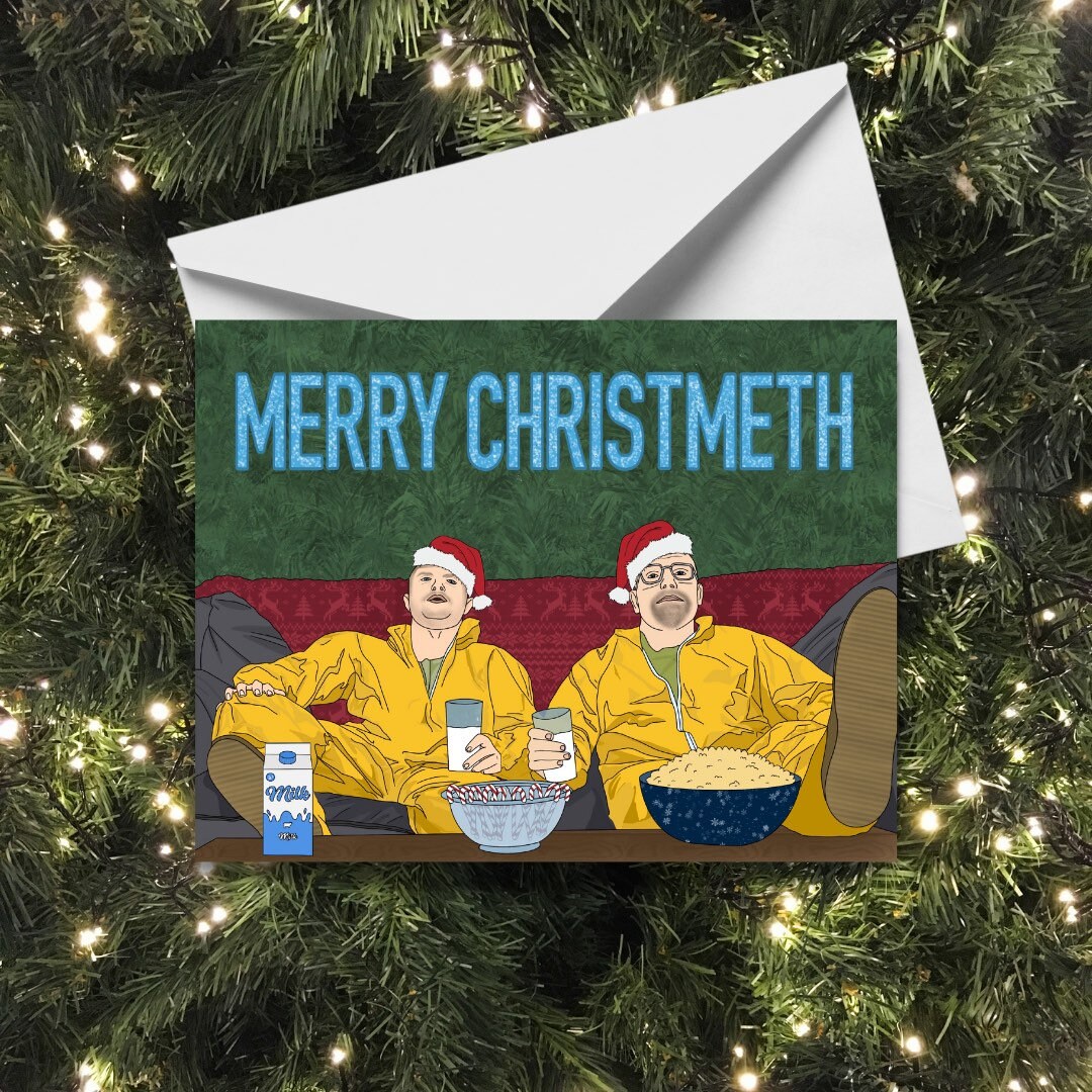 Merry Christmeth Card | Funny Christmas Card | 2000's - Etsy