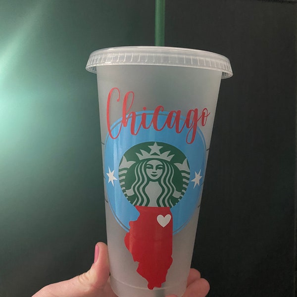Chicago Starbucks Cup - Etsy