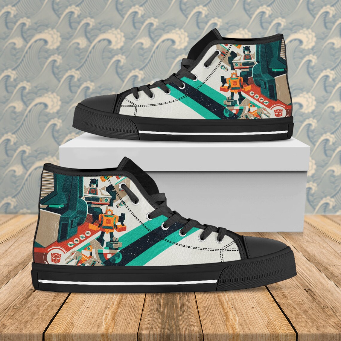 Transformers Canvas Hightop Bumblebee Shoes Optimus Prime | Etsy