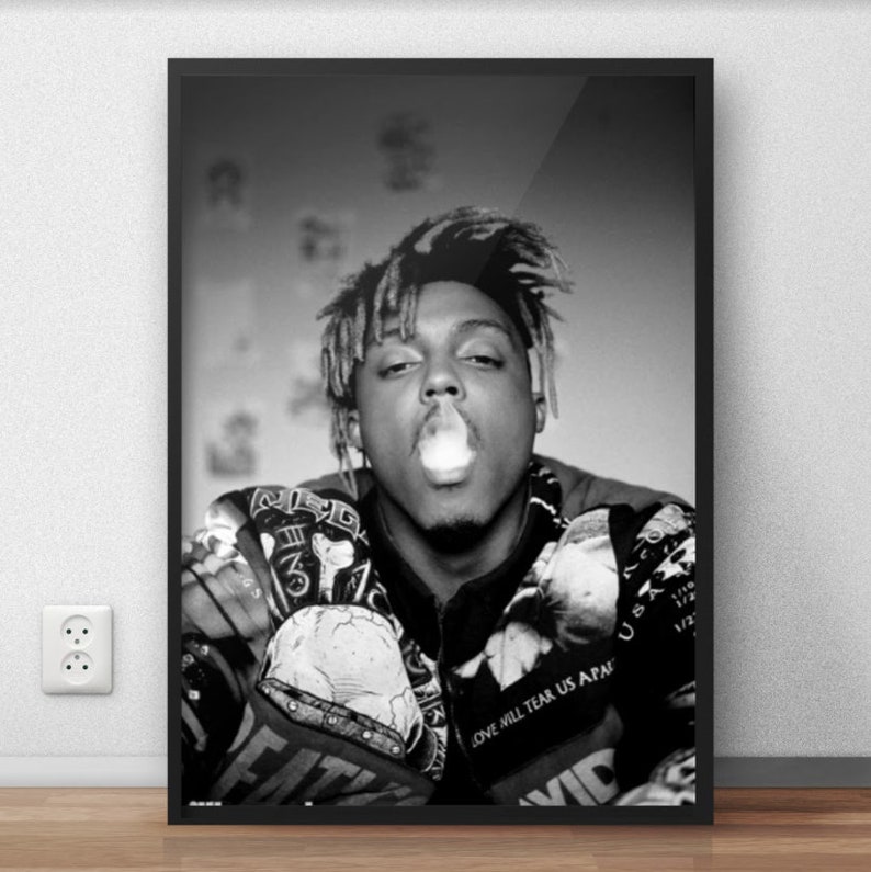 Juice Wrld Canvas Poster Juice Wrld Print Fashion Wall Art | Etsy
