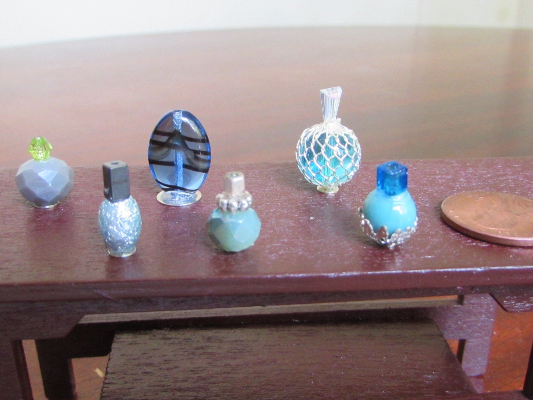 Dollhouse Miniature Perfume Bottles: Charming Curios Set 8 - Etsy