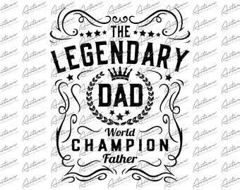 Best Dad in the World Father's Day Gift Black and White Instant Digital ...