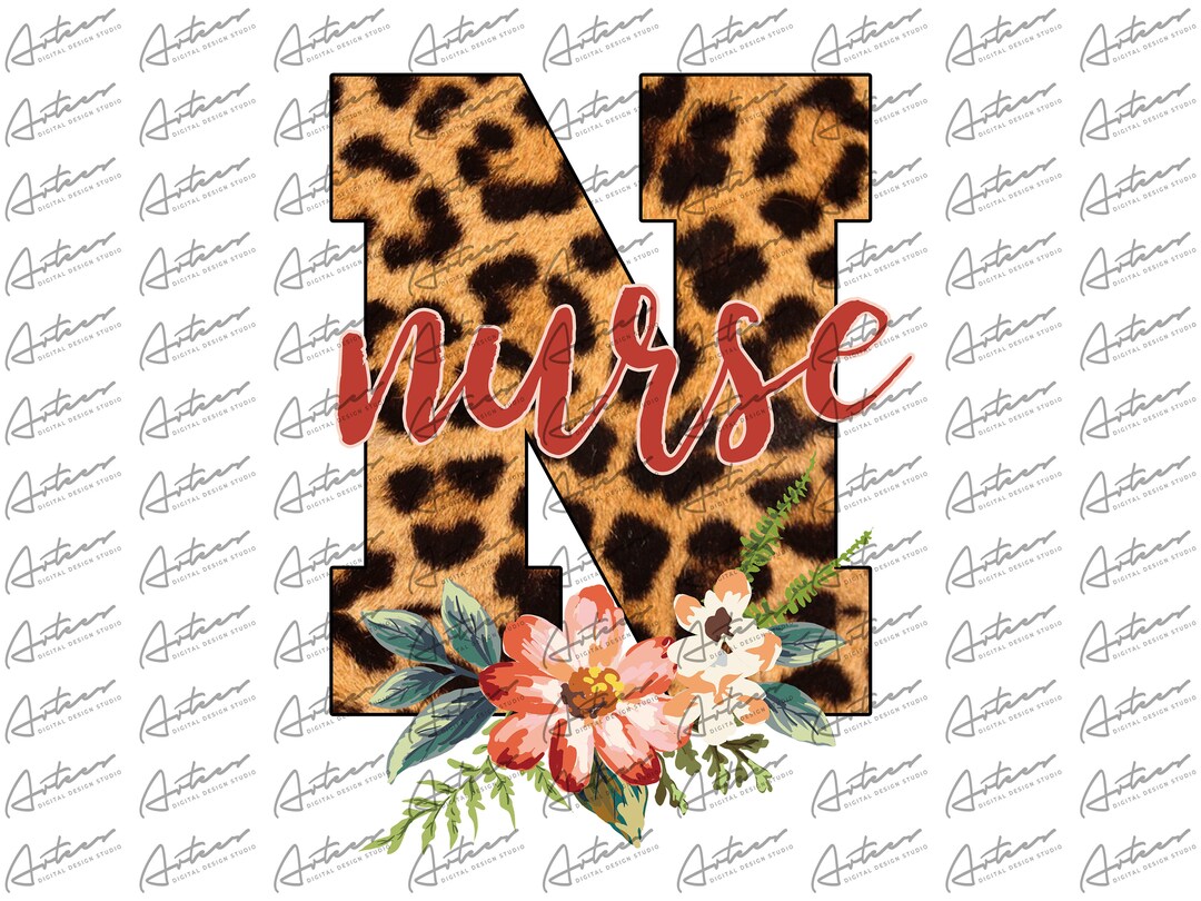 Nurse Leopard Alphabet Png Download - Etsy