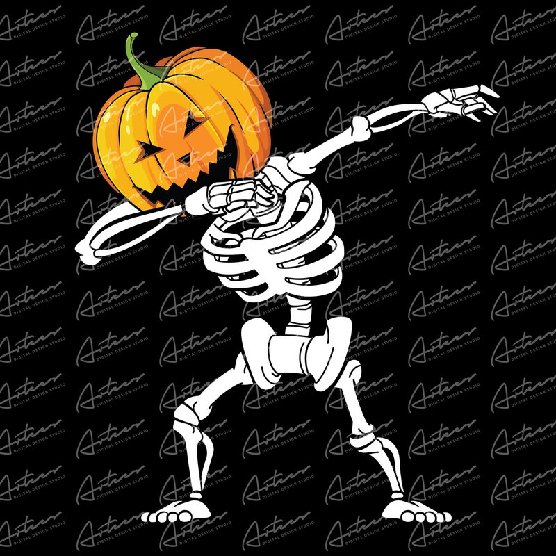 Dabbing Skeleton Svg - Etsy