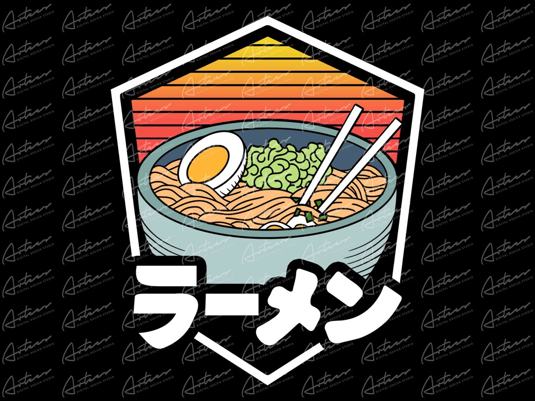 Retro Ramen Png Download - Etsy