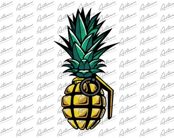 Pineapple Grenade Tattoo