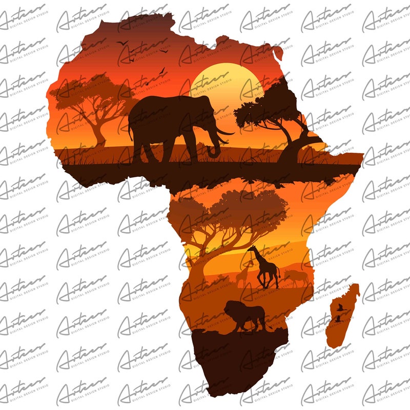 Ethnic Map of Africa - Etsy