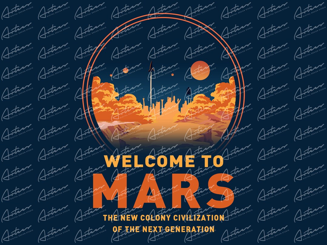 Welcome to Mars Png Download - Etsy