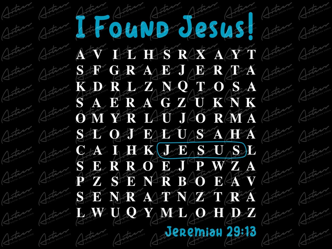 I Found Jesus Png Download - Etsy