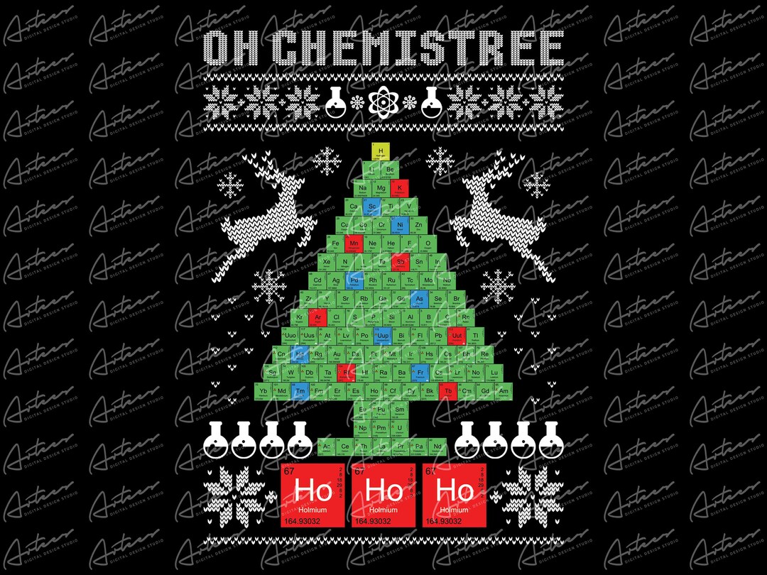 Chemistree Ugly Christmas Png Download - Etsy Canada