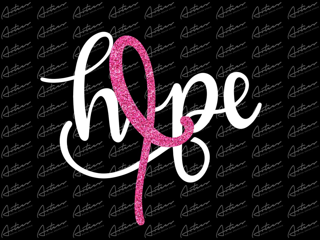 Breast Cancer Hope Pink Ribbon Png Download, Breast Cancer Sublimation ...