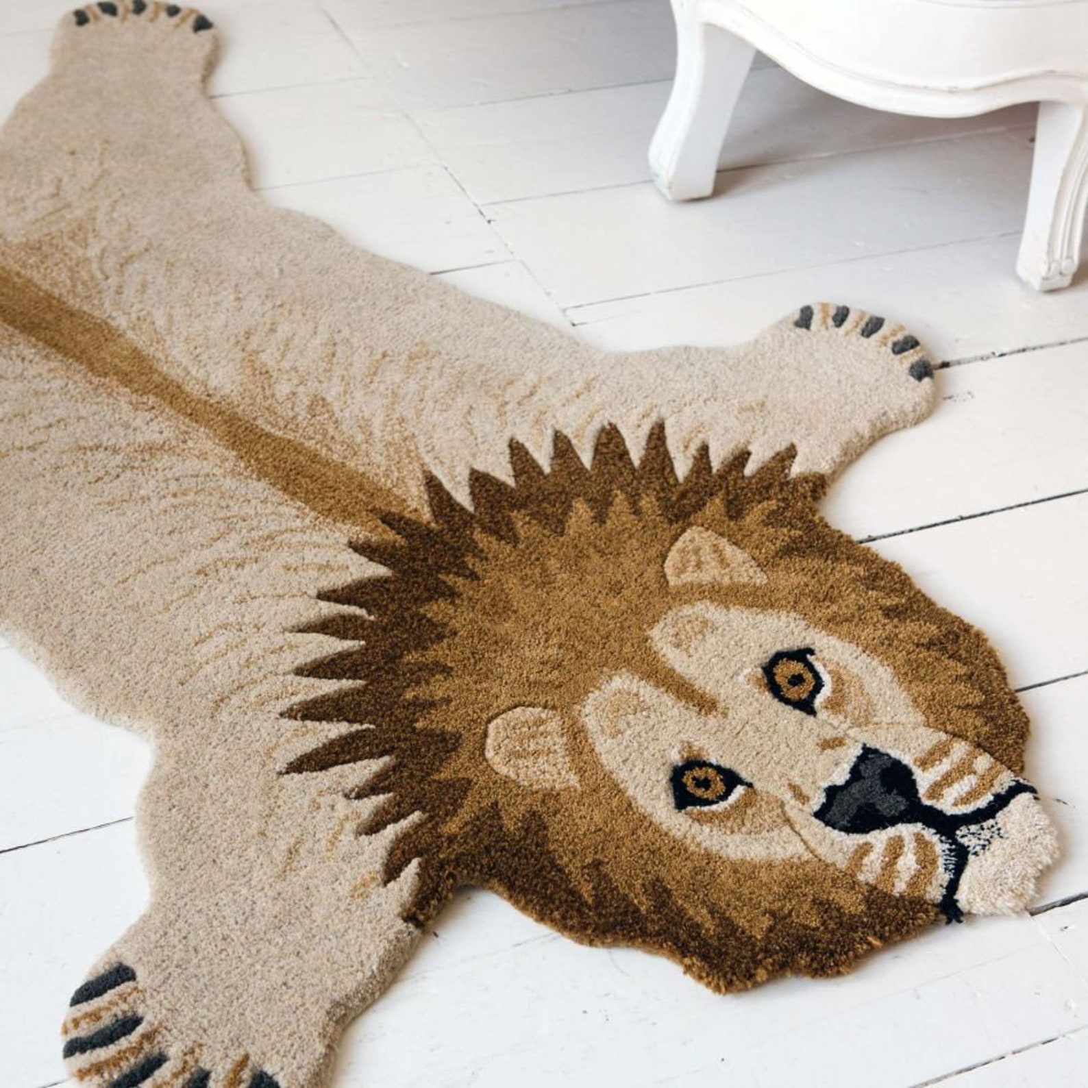 Kids Room Hand Tufted LION Wool Carpet for Living Room - Etsy