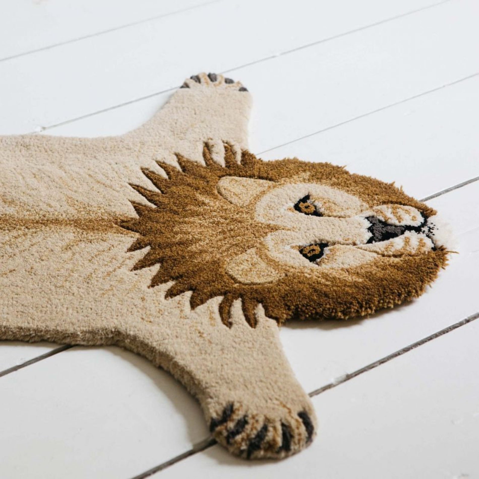 Kids Room Hand Tufted LION Wool Carpet for Living Room - Etsy