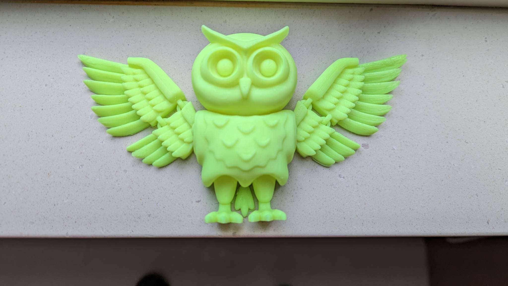Articulated 3D Printed Owl Fidget Toy Owlbert Gift - Etsy