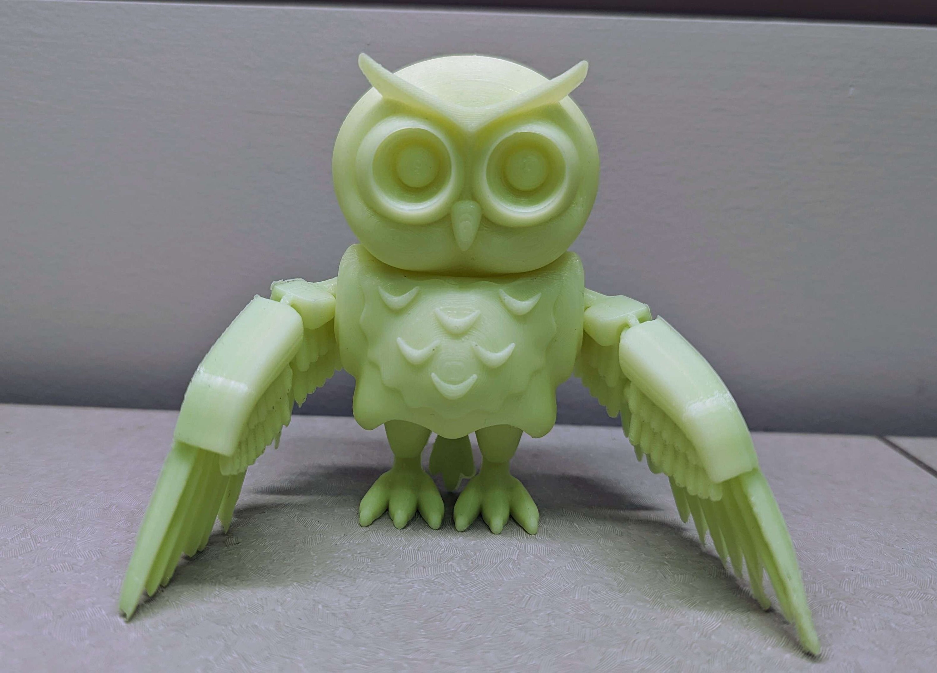 Articulated 3D Printed Owl Fidget Toy Owlbert Gift - Etsy