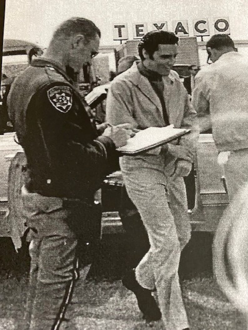 Elvis Texaco Credit Card Receipt - Authentic - Imprinted From His ...