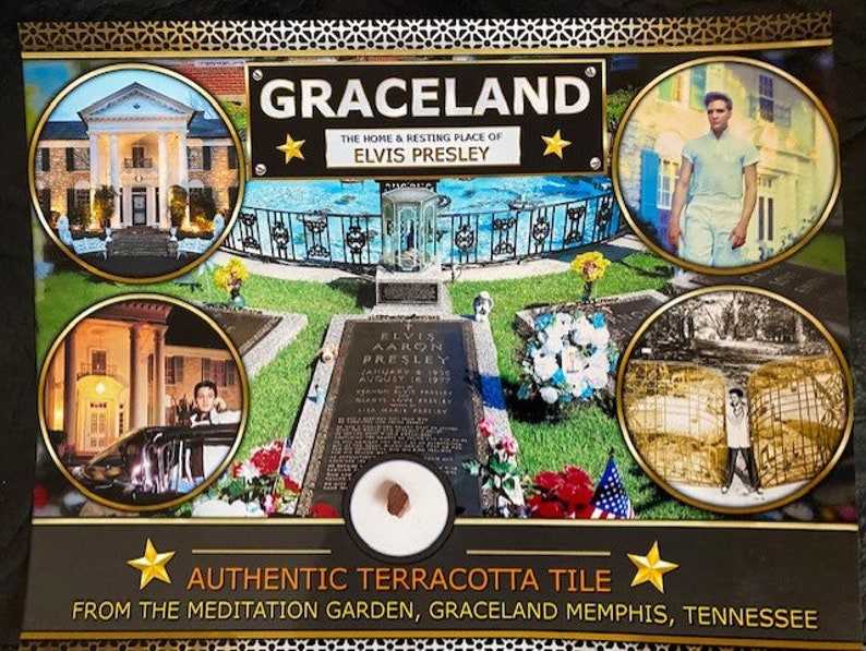 Elvis Presley's Graceland - Extremely Rare Authentic Terracotta Tile ...