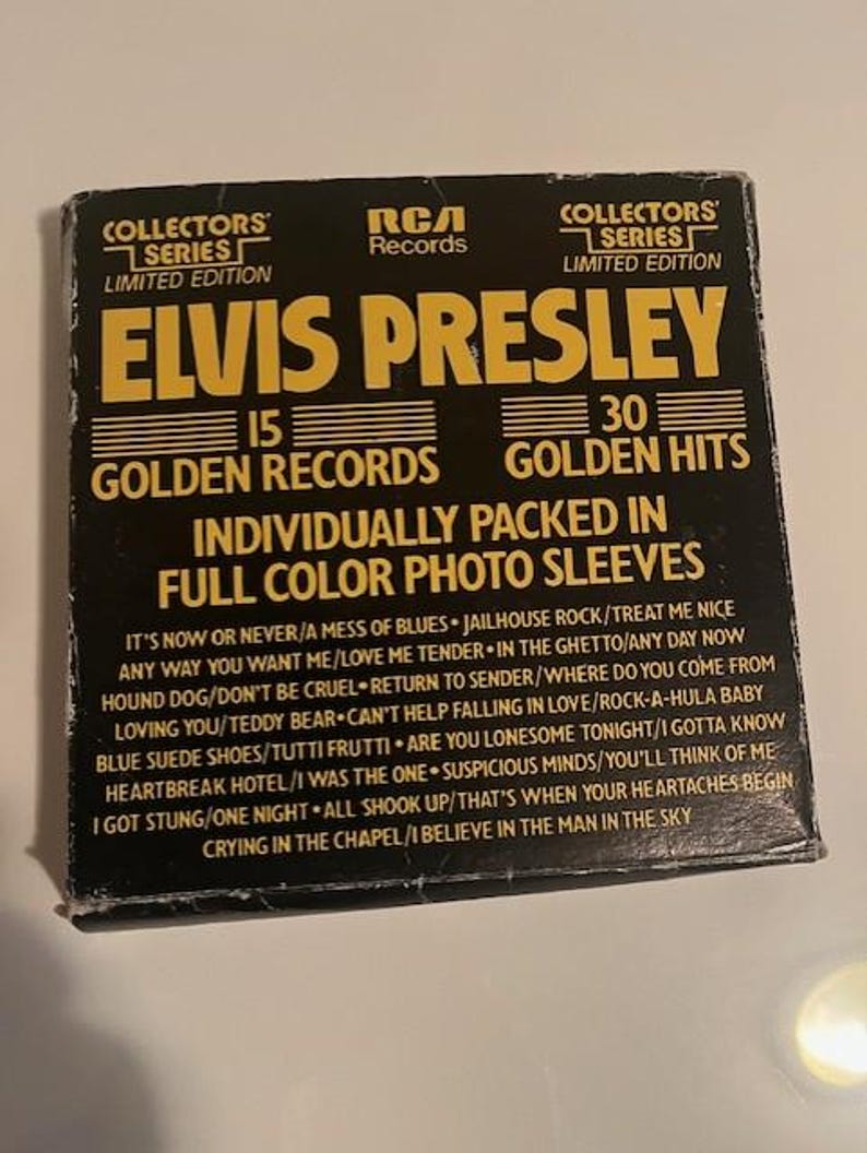 Elvis Presley 45rpm Record Box Set Limited Edition Collectors Series ...