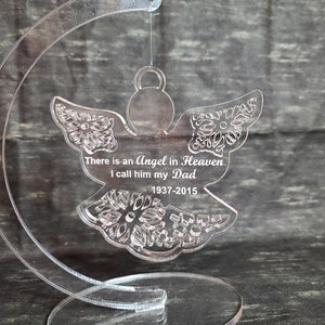 Acrylic Memorial Angel, 5 In. Tall - Etsy