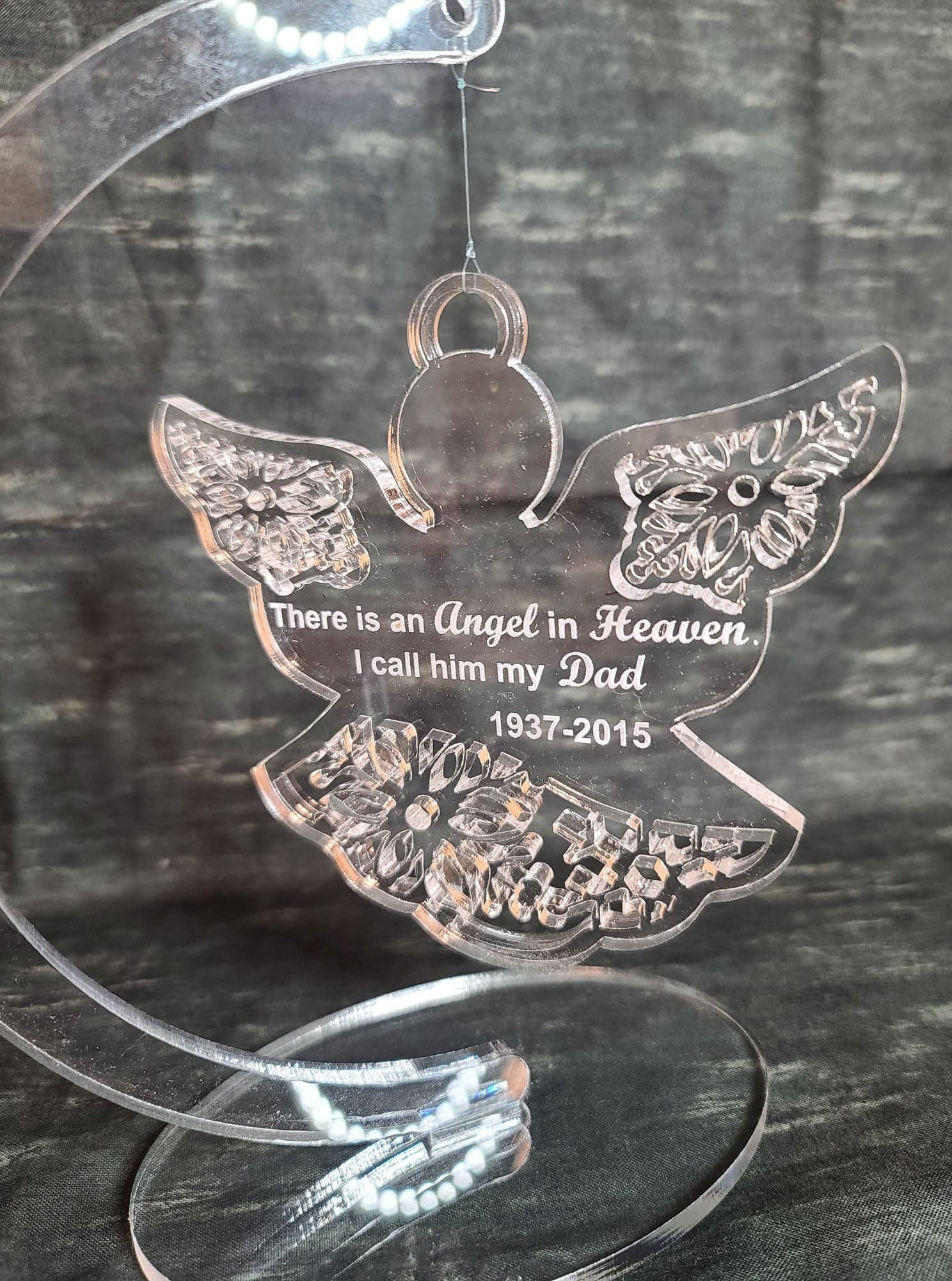 Acrylic Memorial Angel, 5 In. Tall - Etsy