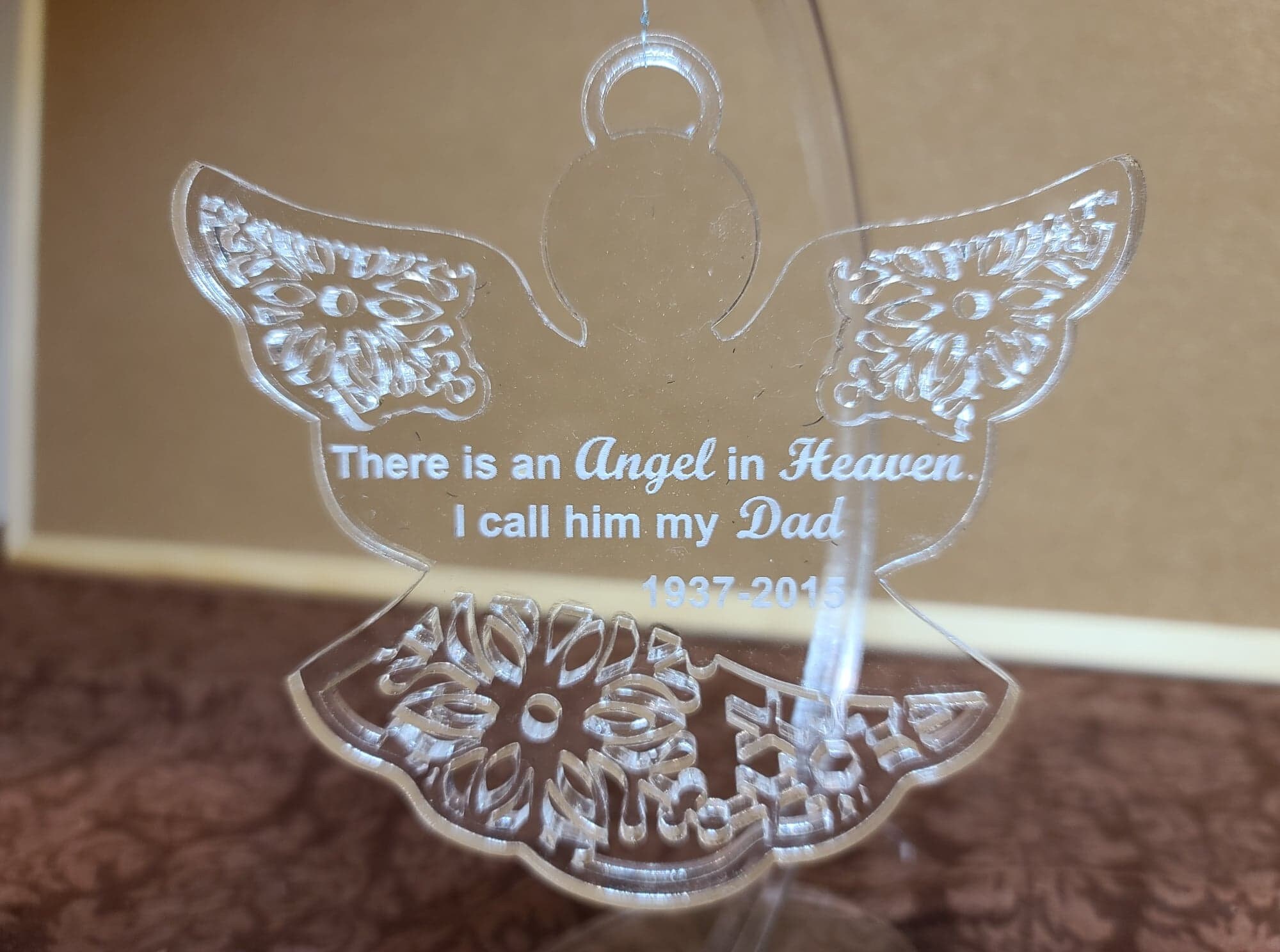 Acrylic Memorial Angel, 5 In. Tall - Etsy