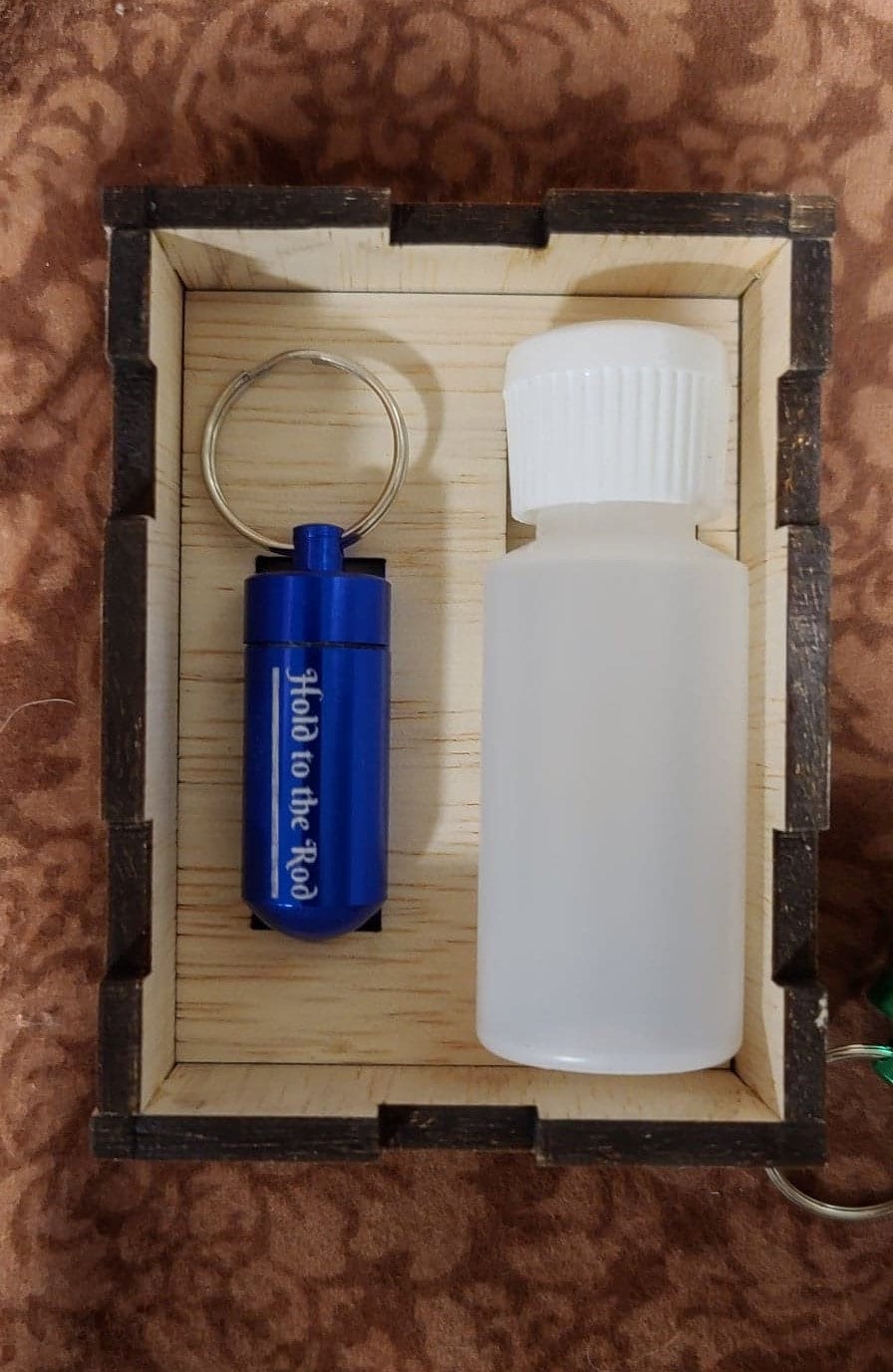 Oil Vial Keychain Anodized Aluminum Custom Laser Engraving - Etsy.de