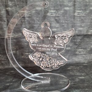 Acrylic Memorial Angel, 5 In. Tall - Etsy
