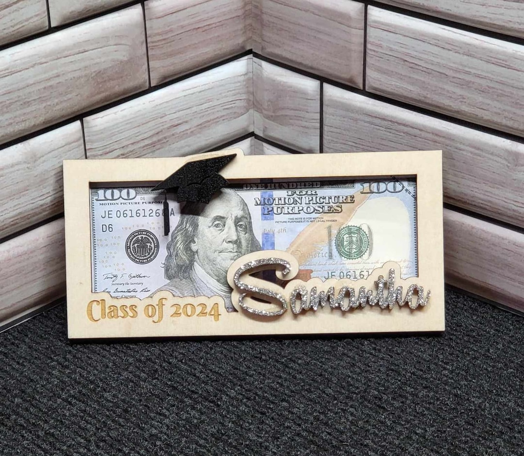 Graduation Money Holder, Graduation Gift, Personalized Gift, Laser ...