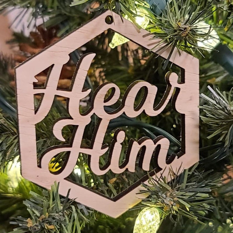 Hear Him Ornament - Etsy