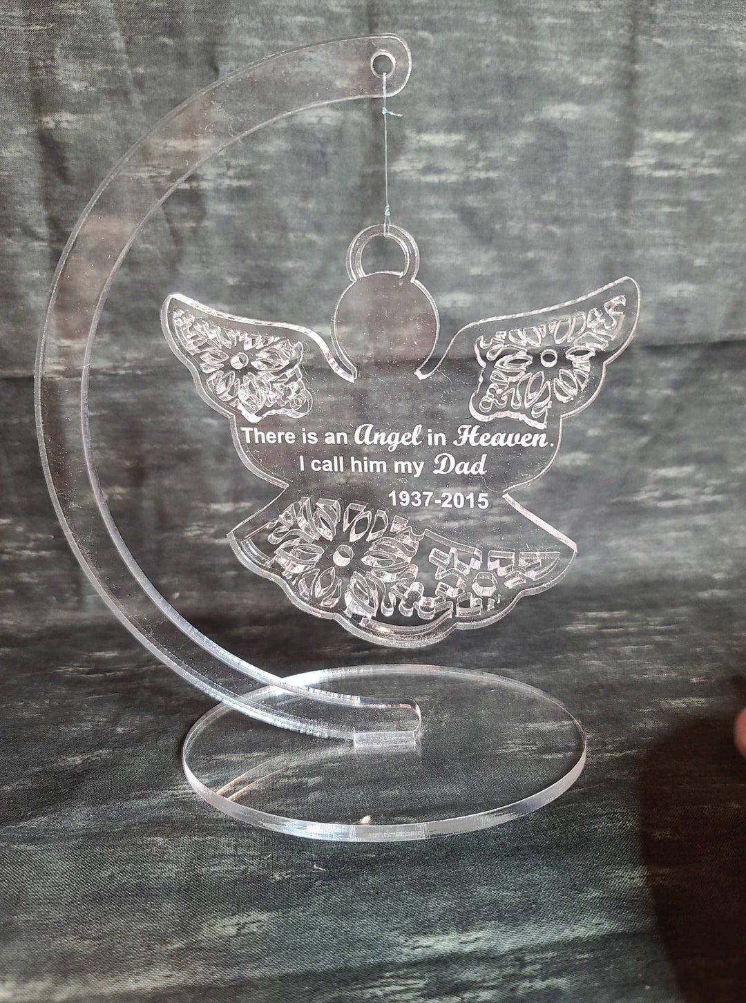 Acrylic Memorial Angel, 5 In. Tall - Etsy