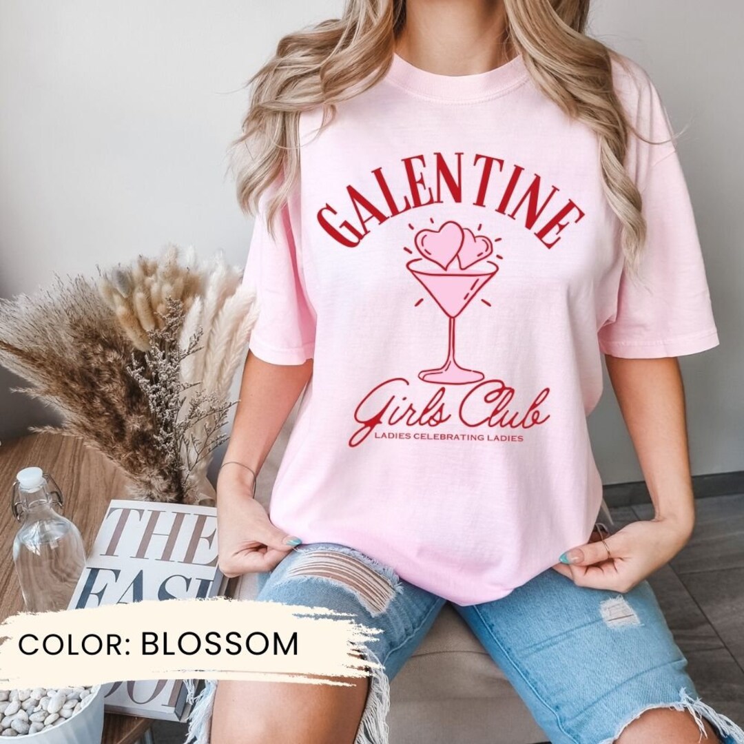 Galentine Girls Club Shirt - Galentines Tee - Valentines Day Shirt ...