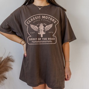 Comfort Colors Vintage Racing Shirt, Biker Style Tee, Motorcycle Lover ...