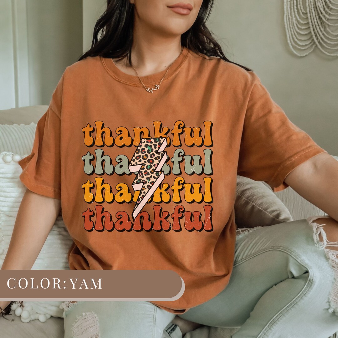 Thankful Shirt Fall Shirt Leopard Thankful Shirt It's - Etsy