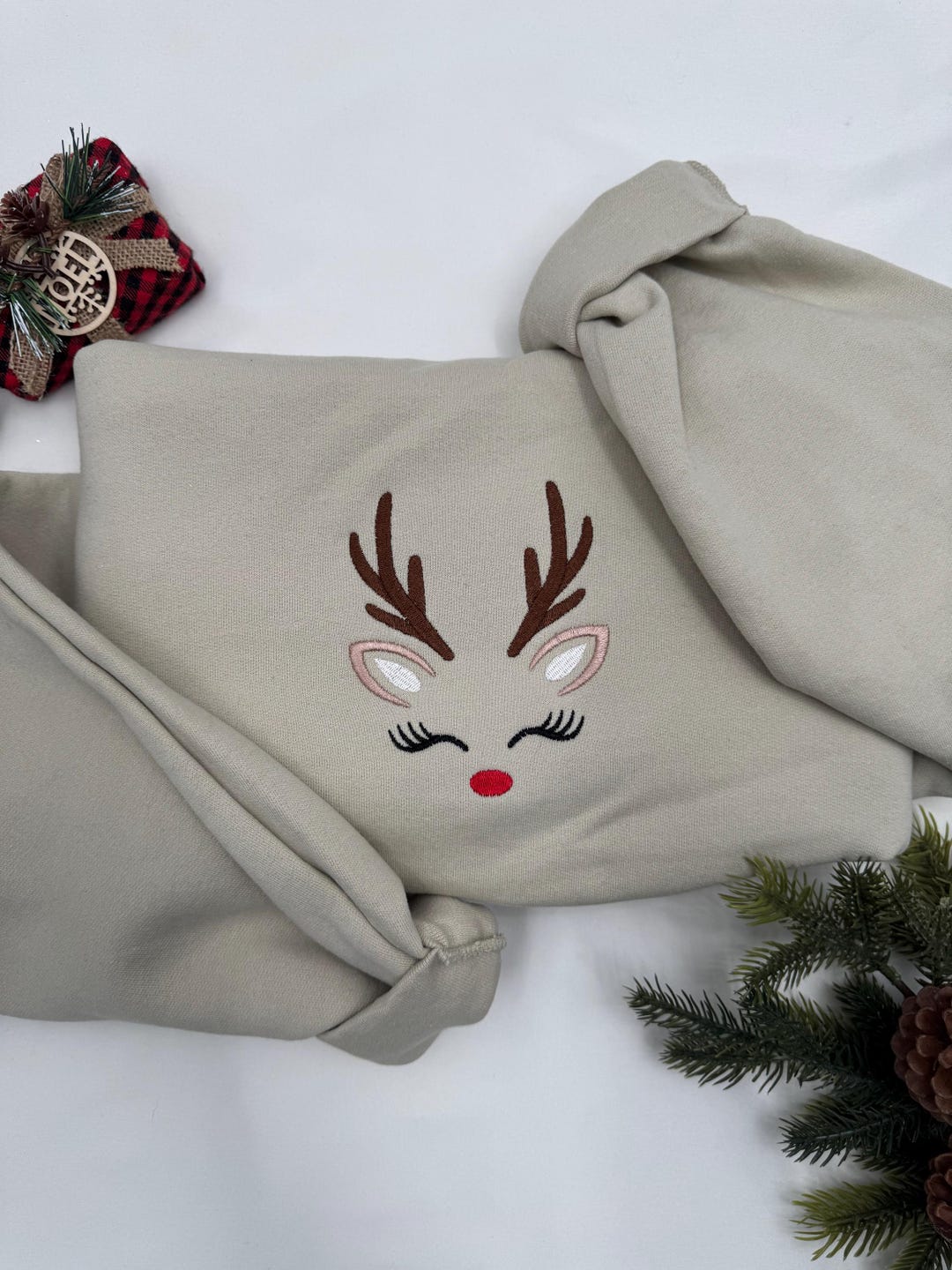 Embroidered Christmas Reindeer Sweatshirt, Classic Christmas Tv Show ...