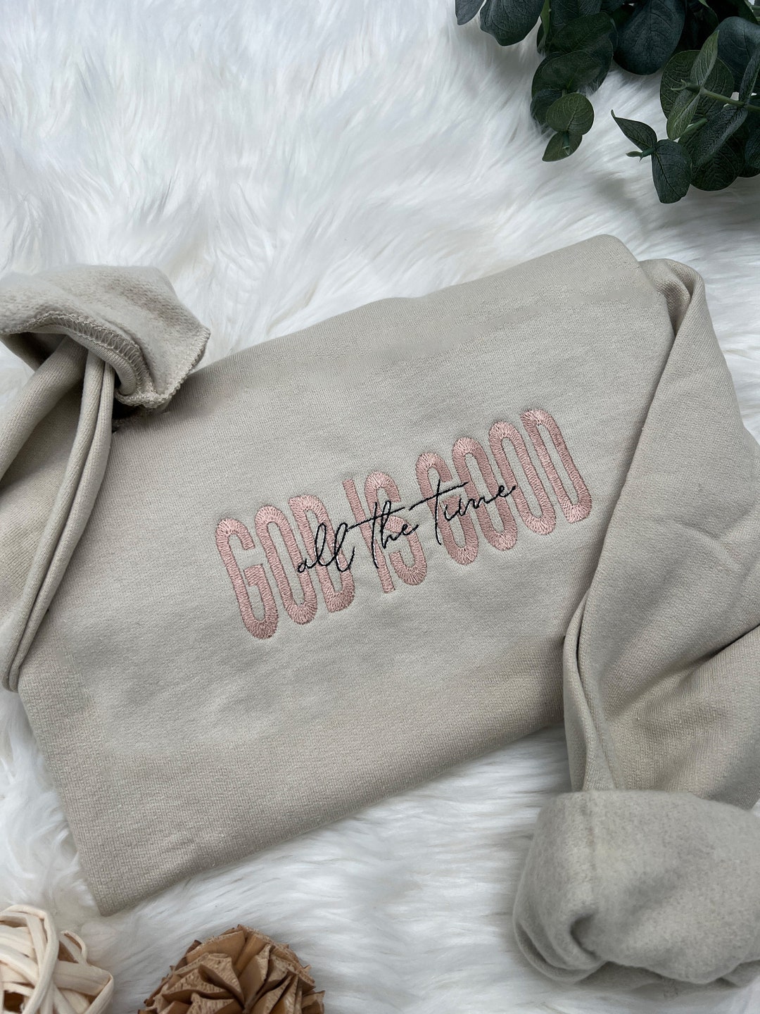 Embroidered Christian Gift, Christian Clothing, Faith Sweater ...