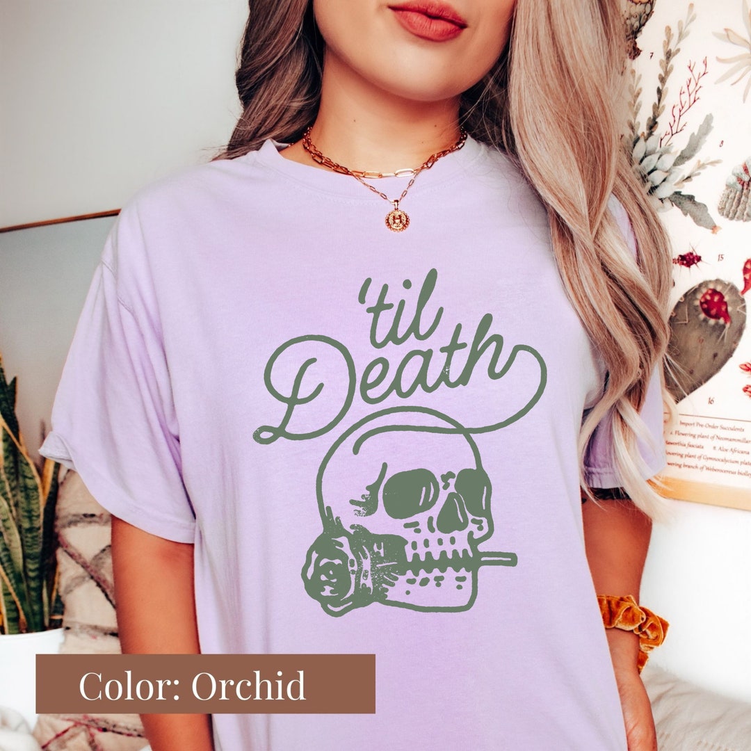 Til Death Tshirt Bachelorette Gifts Everyday Outfit Cool Graphic Tee ...