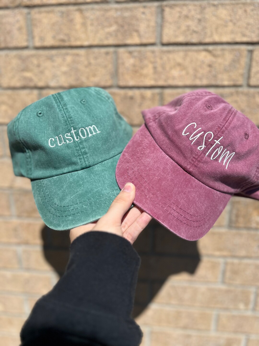 Personalized Dad Cap - Custom Unisex Dad Hat - Mens Hat - Embroidery ...