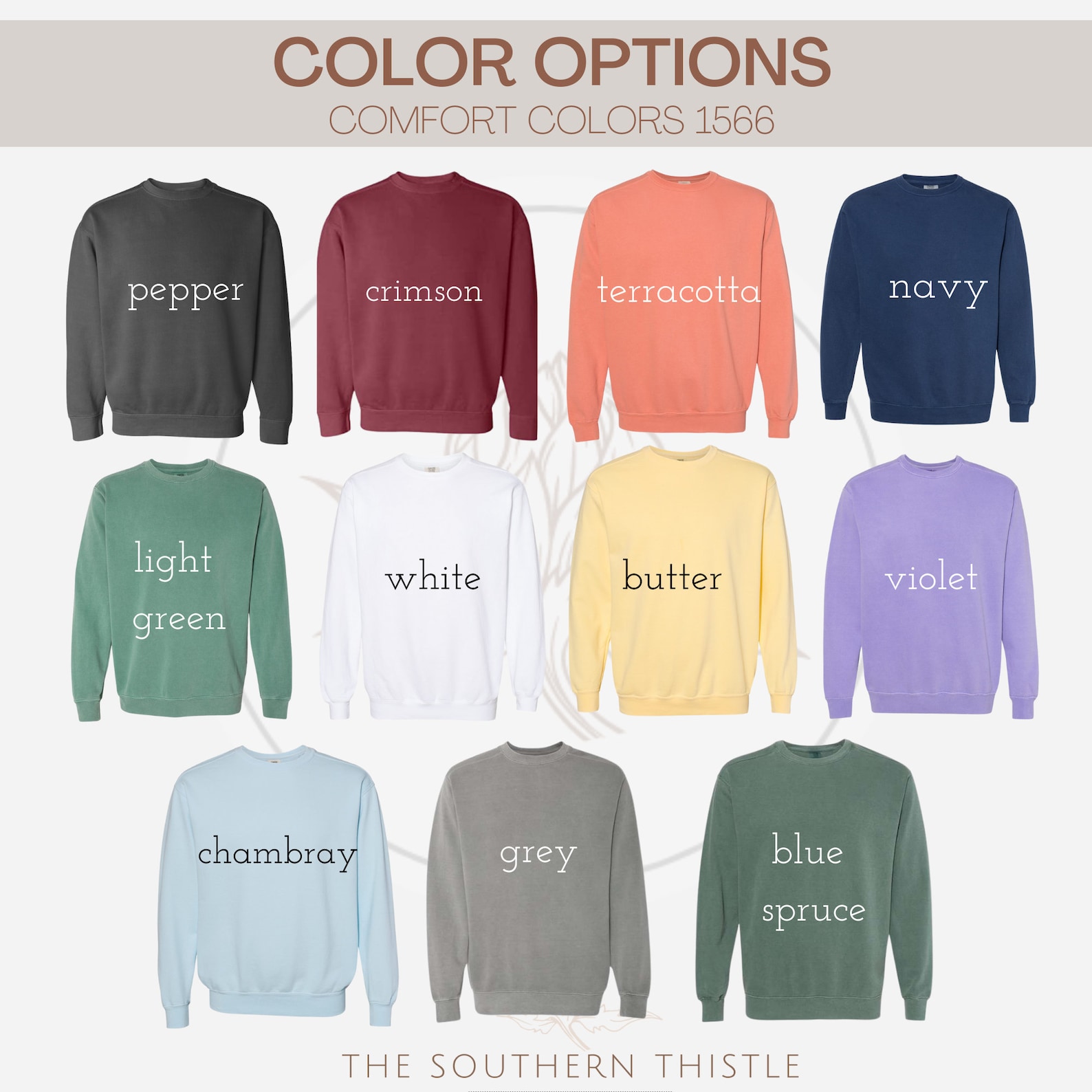 Comfort Colors Embroidered Custom Teacher Sweatshirt - Etsy