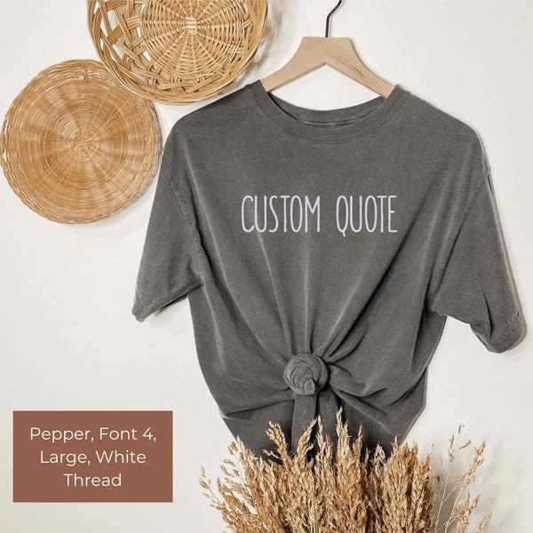 Comfort Colors Tshirt Custom Logo - Etsy