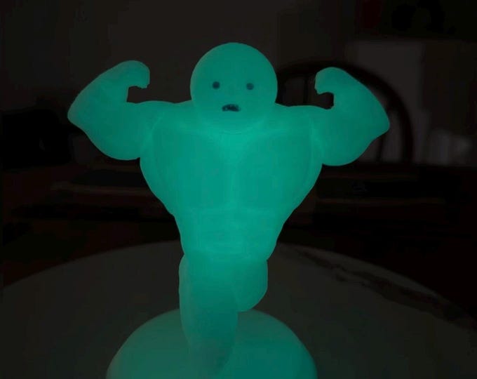 Buff Smiski Mega Swole GLOW INTHE DARK Figurine - Etsy