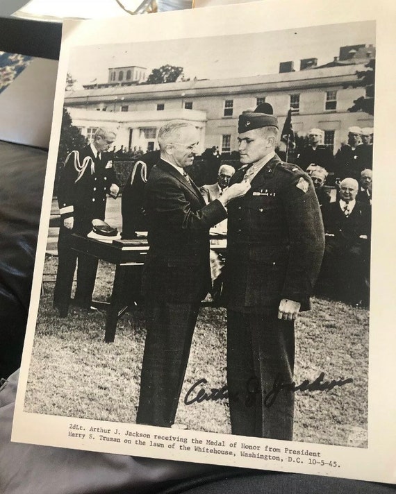 Arthur J. Jackson HOH Recipient Signed Photos | Etsy