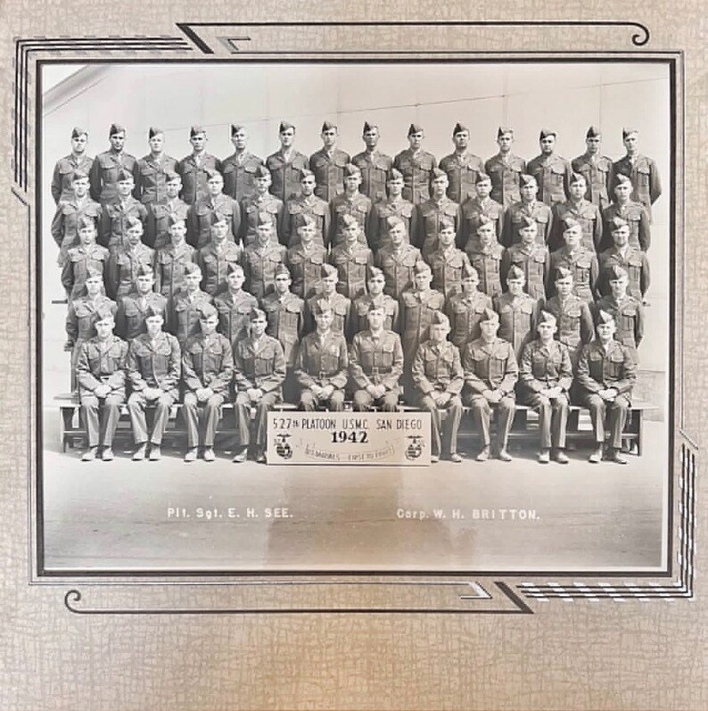 1942 Ww2 USMC 527th Platoon 12.75x11.5 - Etsy