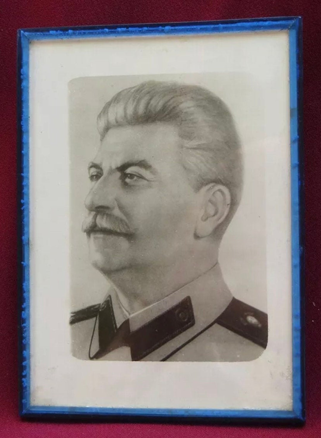 1930s Very Rate Soviet Lithograph Portrait of Stalin - Etsy